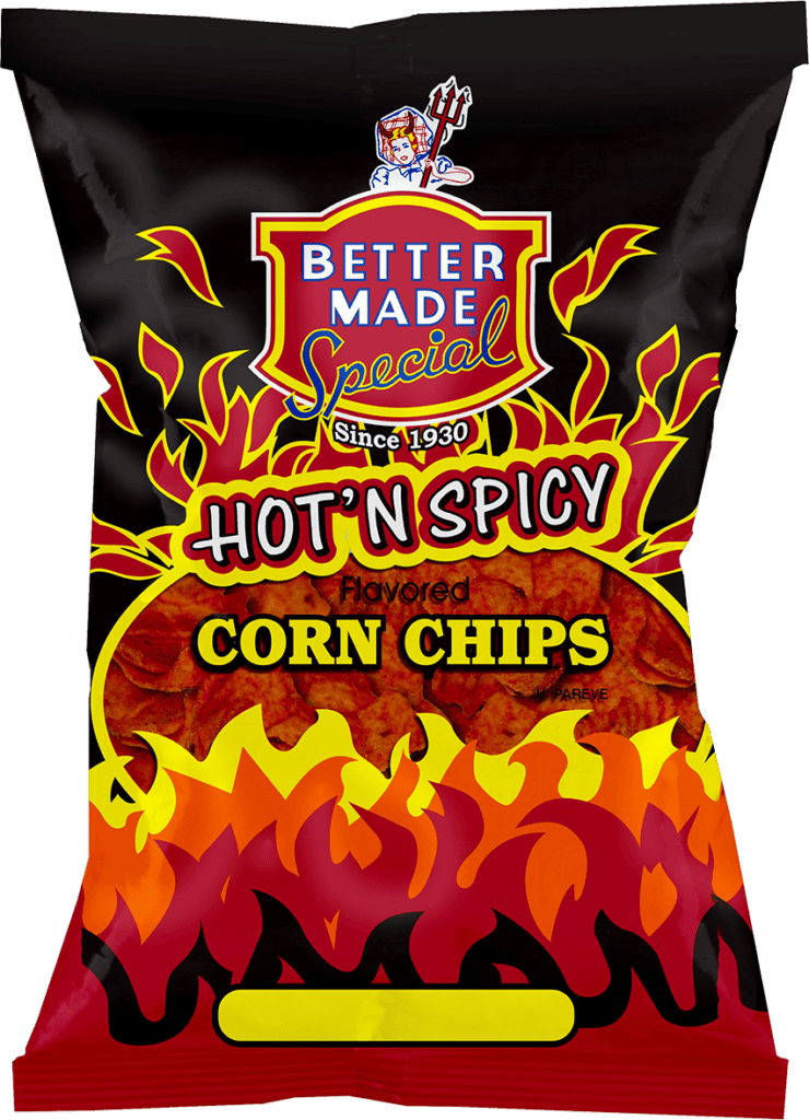 Shop Better Made Hot & Spicy Corn Chips - Delicious Snacks!
